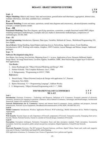 Uptu study scheme_mca1 | PDF