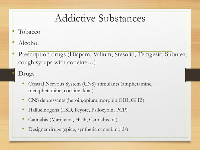Substance Abuse: Approaches, Statistics, Legislation, Services and ...