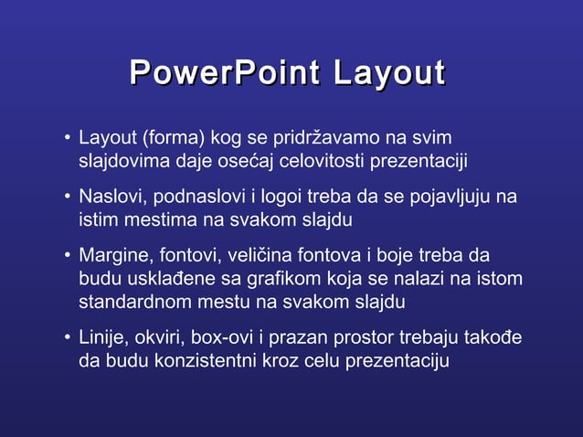 Uputstva za powerpoint | PPT
