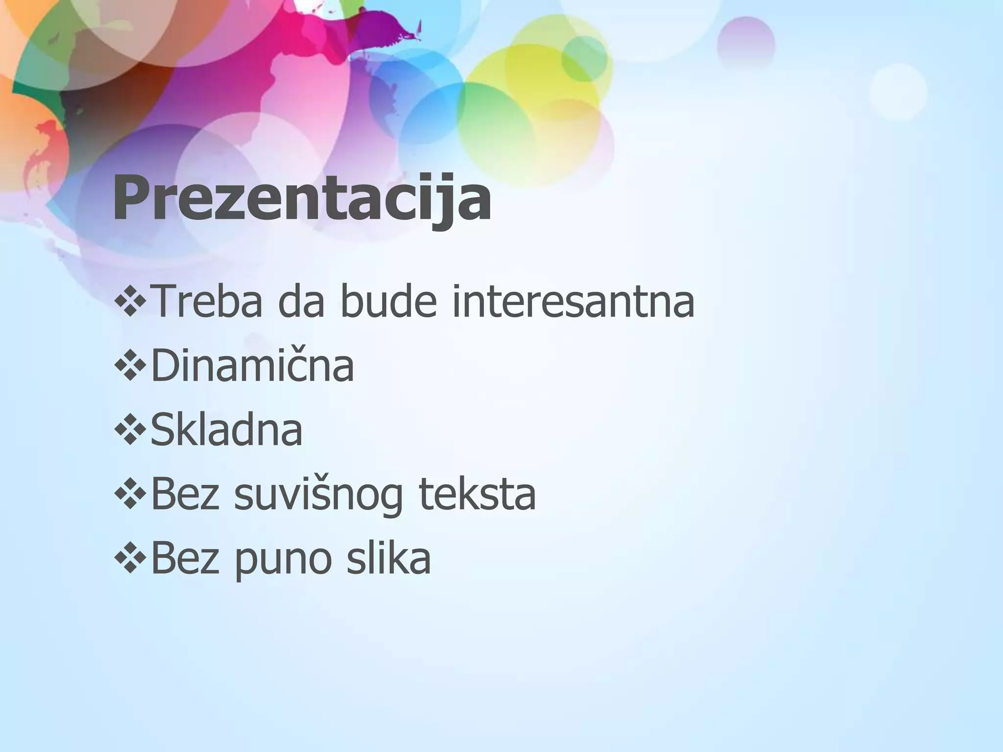 Uputstvo za ppt | PPTX