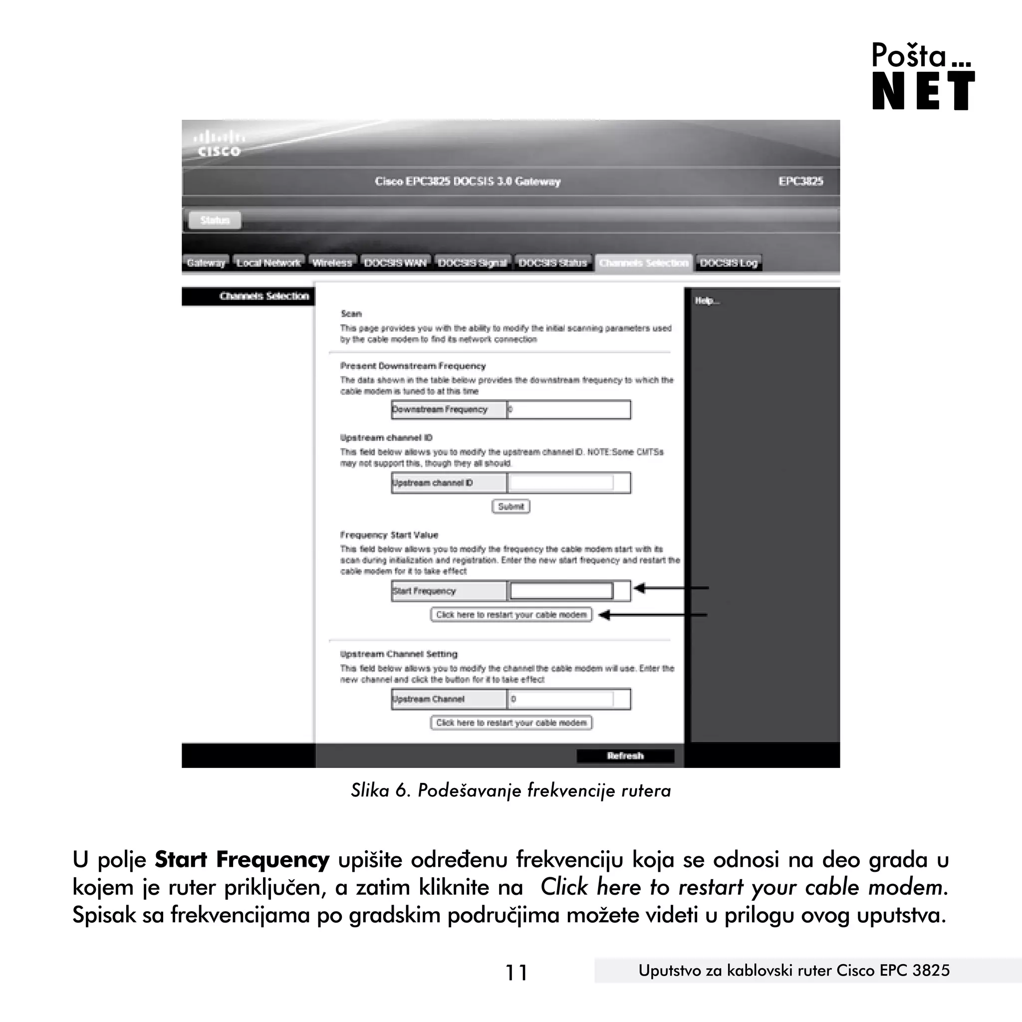 Uputstvo za-ruter-za-kablovski-internet-cissco-epc-3825-1 | PDF