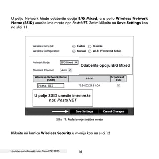 Uputstvo za-ruter-za-kablovski-internet-cissco-epc-3825-1 | PDF