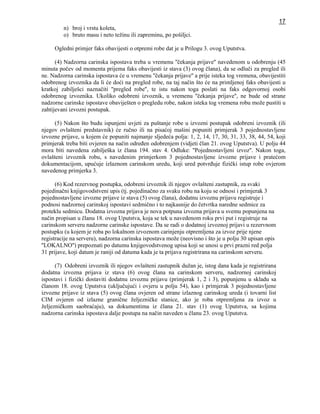 Uputstvo za lokalno izvozno carinjenje | PDF