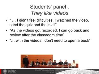 Flipped Classroom project at UPV | PPT