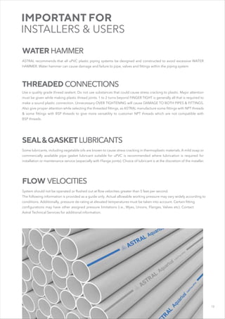 Astral UPVC pipes ensure leak-proof piping | PDF
