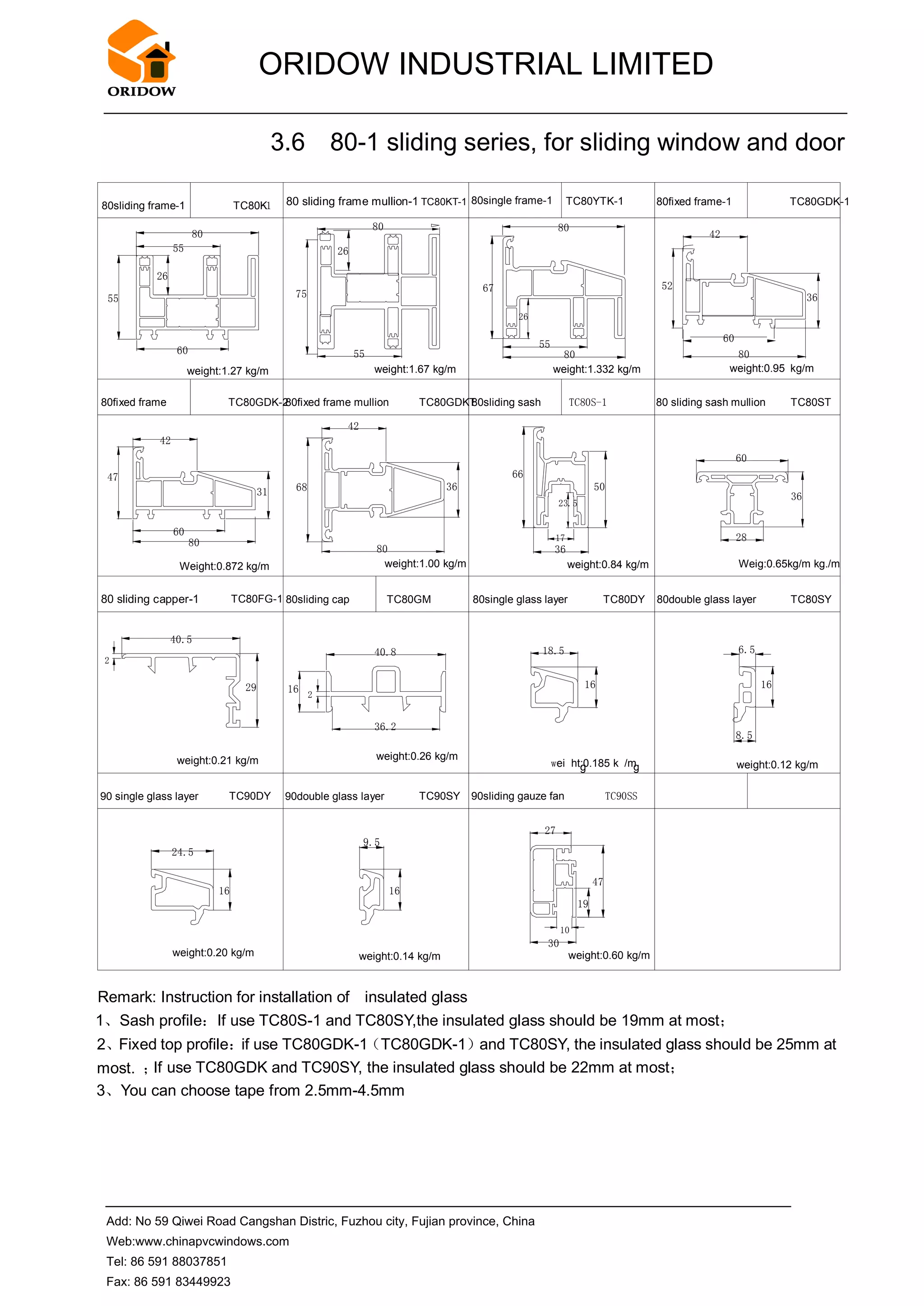 Upvc profile catalogue | PDF