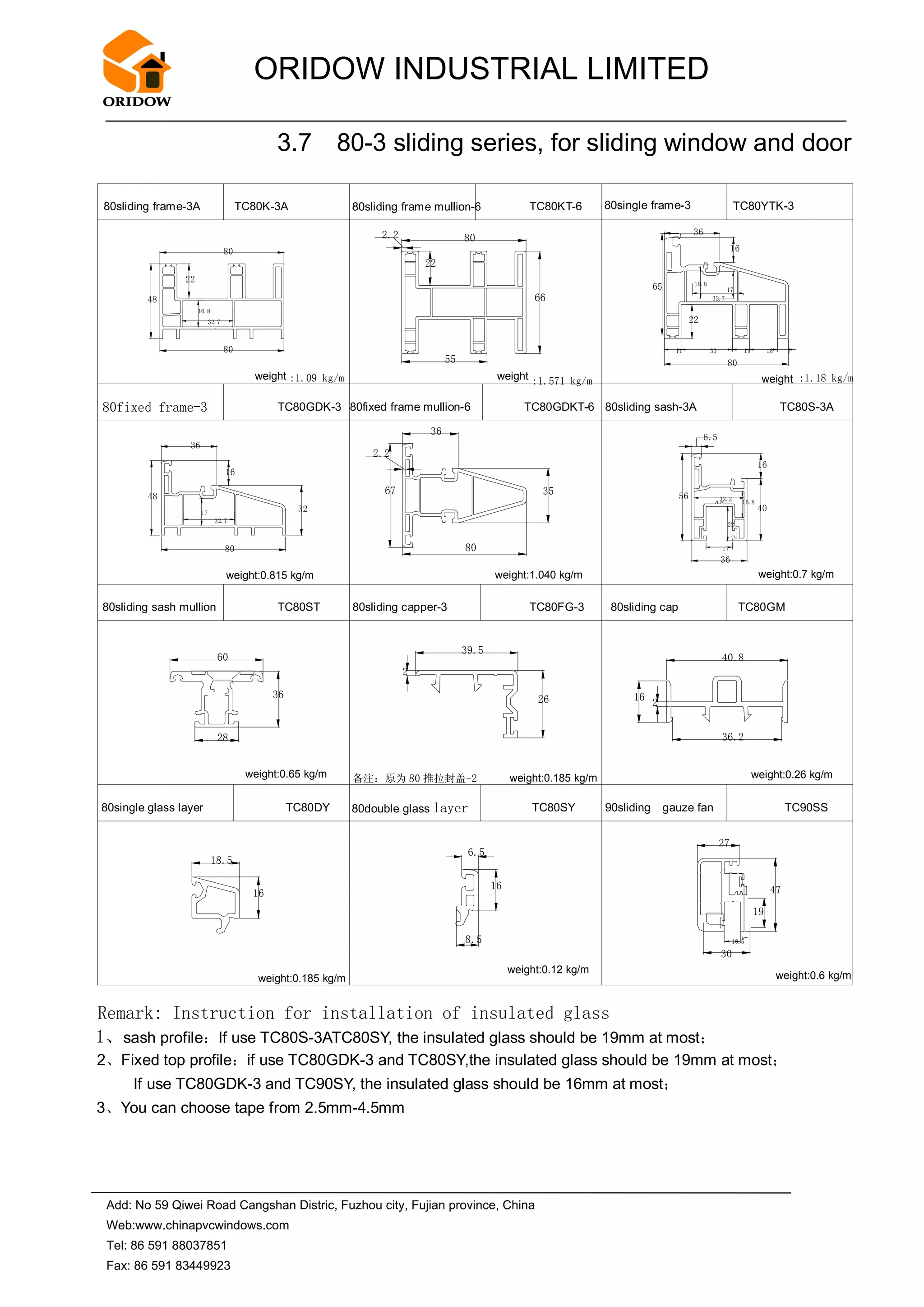 Upvc profile catalogue | PDF