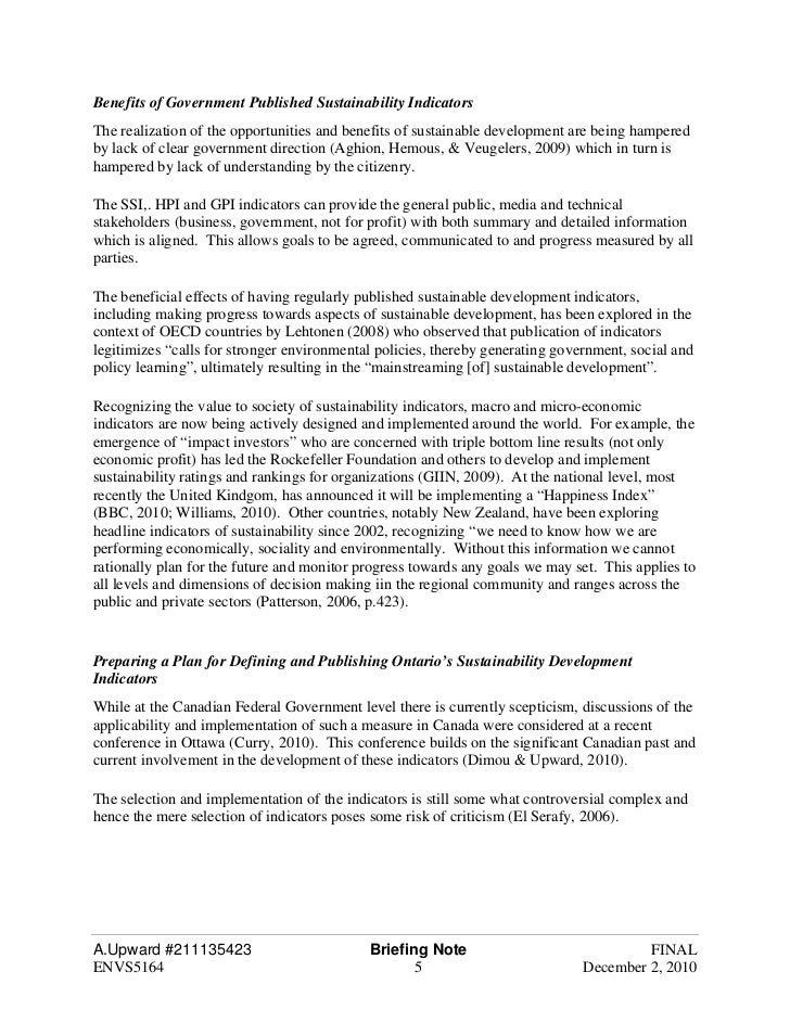 Briefing Note: Can regular government publication of indicators play