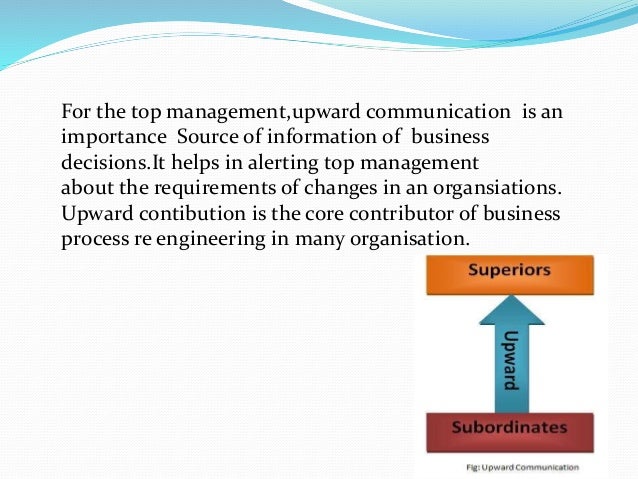 Upward communication Upward communication