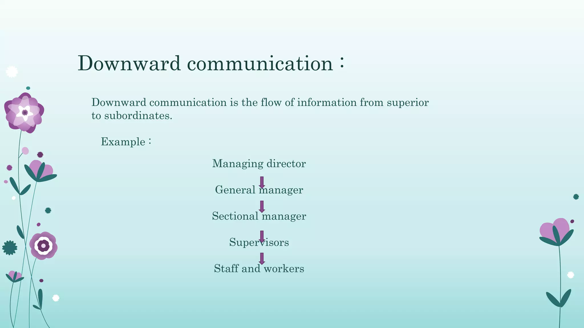 Upward & downward communication | PPTX