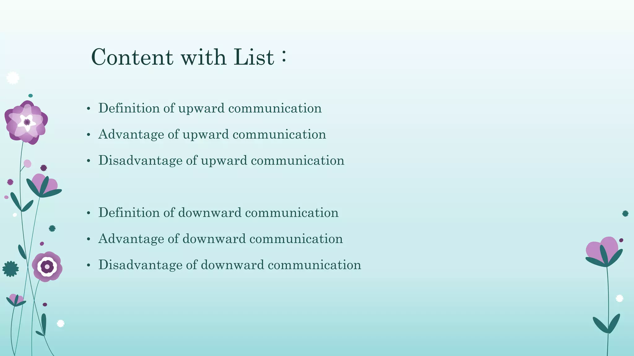 Upward & downward communication | PPTX