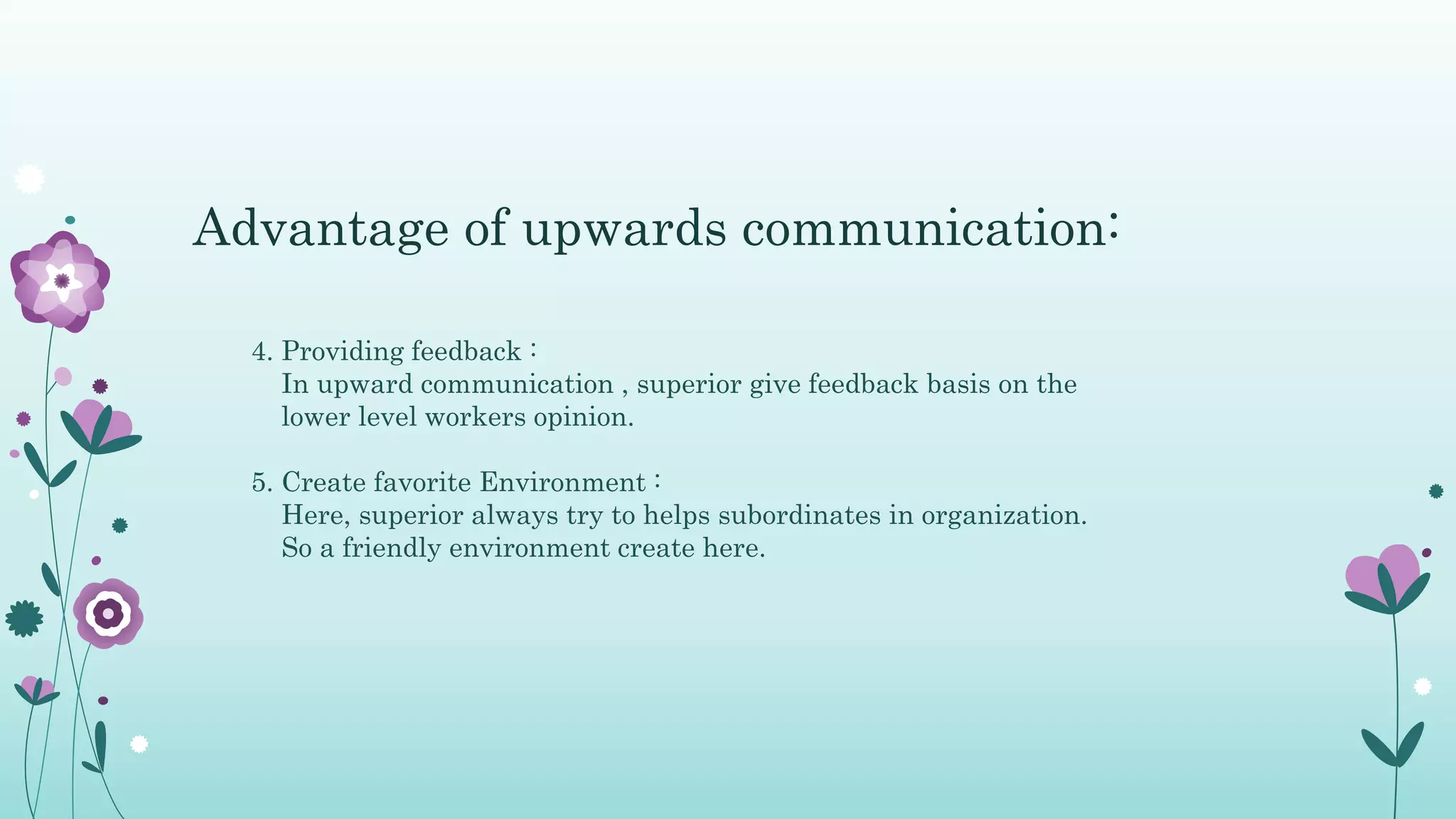 Upward & downward communication | PPTX