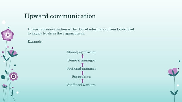 Upward & downward communication | PPTX