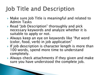 Upwork bidding - Category Admin Support | PPT