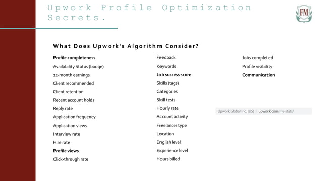 Upwork profile optimization secrets | PPTX