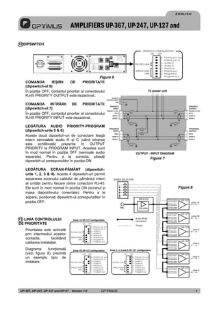 Manual de utilizare amplificatoare audio seria UP-x7 (romana) | PDF