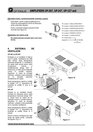Manual de utilizare amplificatoare audio seria UP-x7 (romana) | PDF