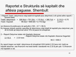 Struktura e kapitalit dhe aftësia paguese | PPT