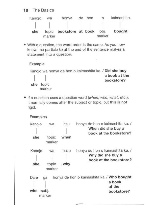 Japanese grammar | PDF