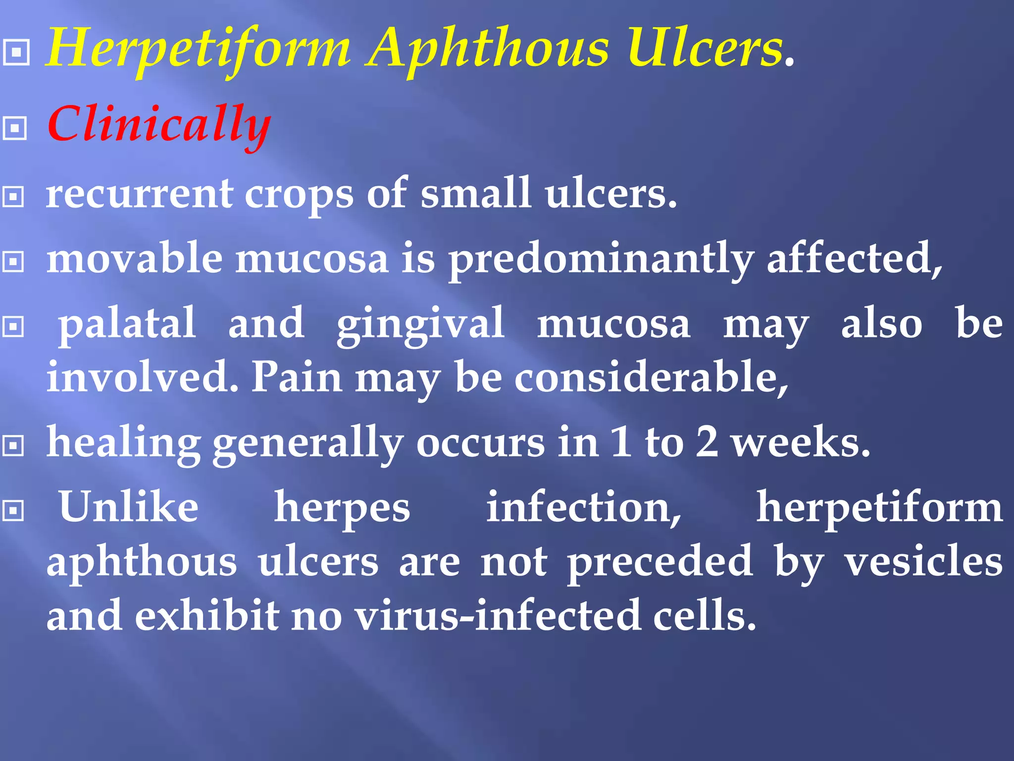 Primary oral ulcerative lesions new | PPTX