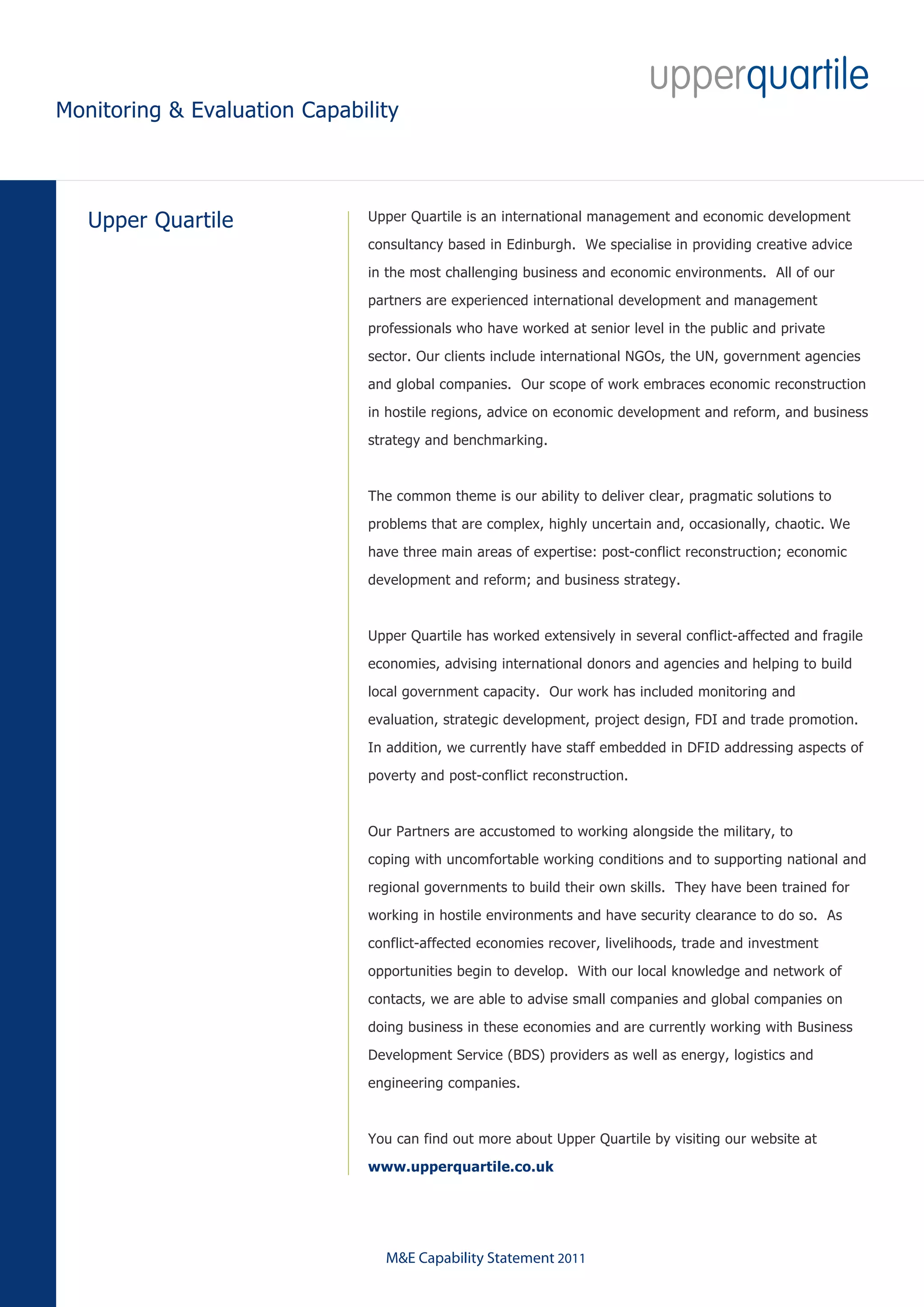 Capability Statement Monitoringand Evaluation | PDF