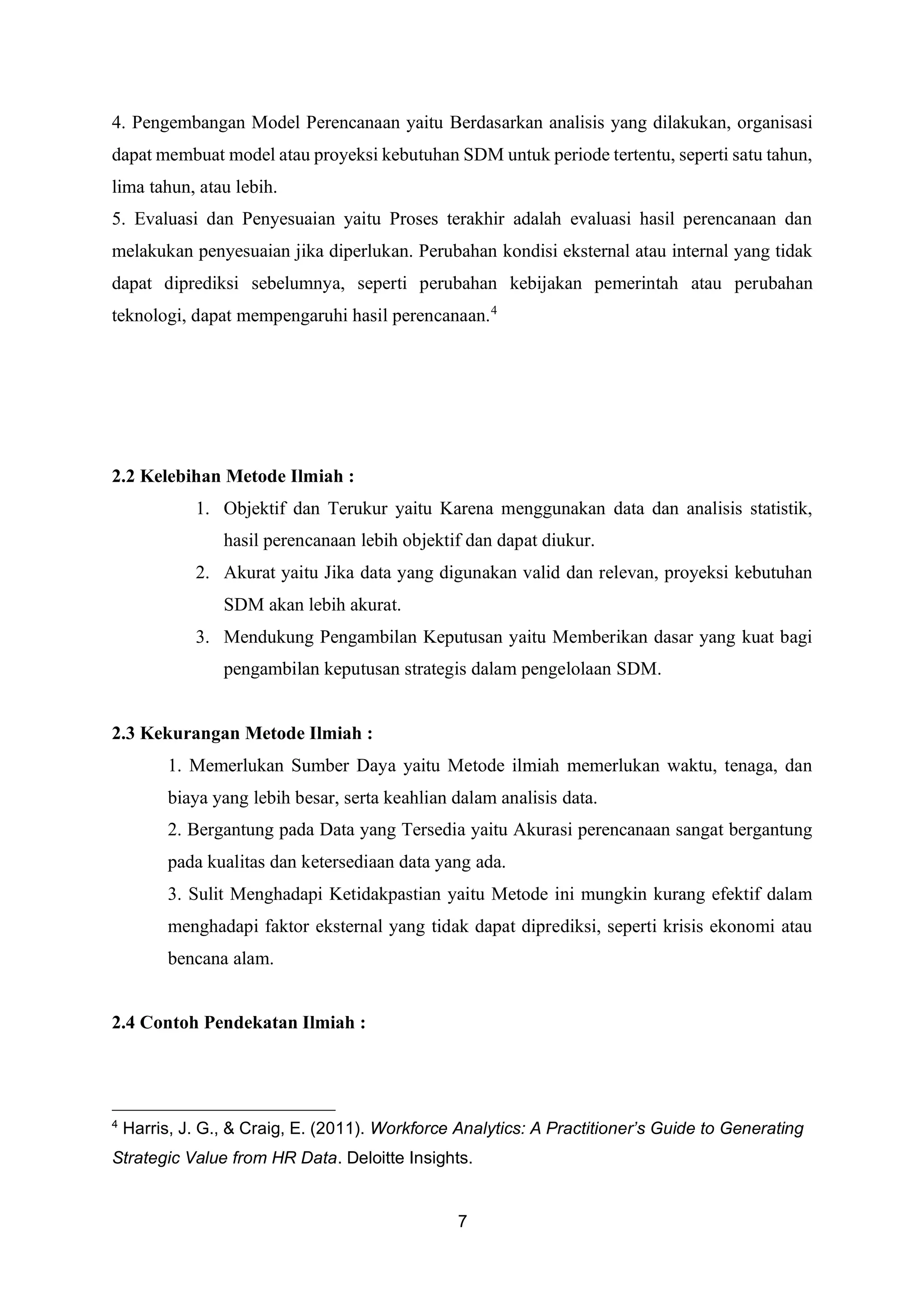 Makalah Metode Perencanaan Sumber Daya Manusia (SDM): Strategi dan Implementasi untuk Efisiensi ...
