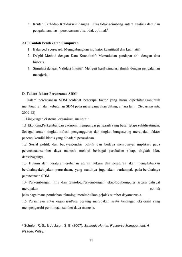 Makalah Metode Perencanaan Sumber Daya Manusia (SDM): Strategi dan Implementasi untuk Efisiensi ...