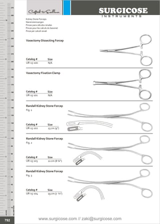 LIVER, GALL BLADER, KIDNEY, UROLOGY INSTRUMENTS [SURGICOSE] | PDF
