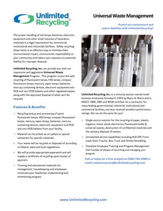 Ur universal-waste-management | PDF