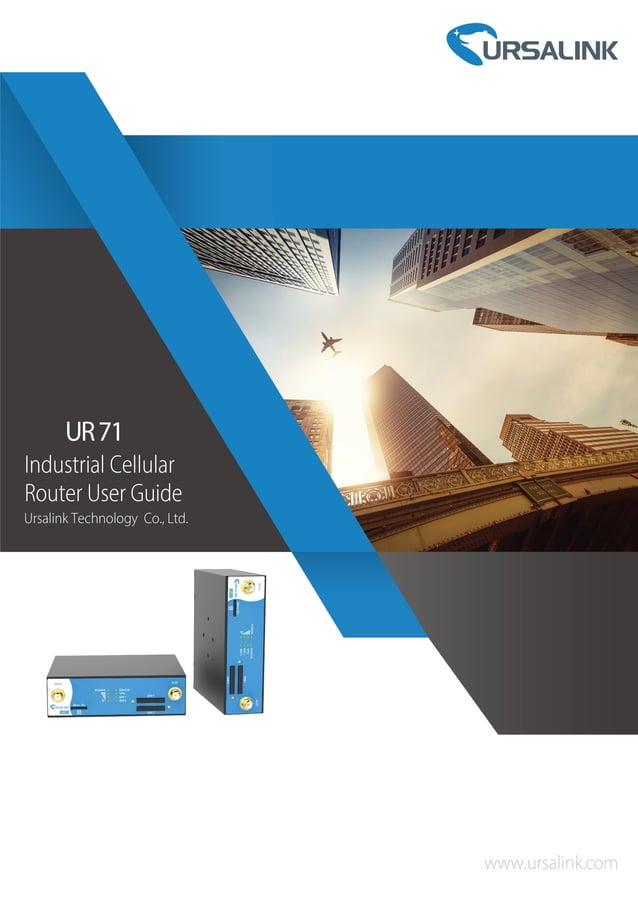Ursalink UR71 Industrial Cellular Router User Guide | PDF | Computer Networking | Computing