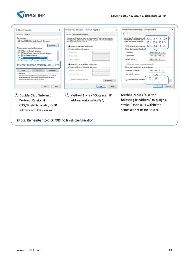 Ursalink UR75 Industrial Cellular Router Quick Start Guide | PDF