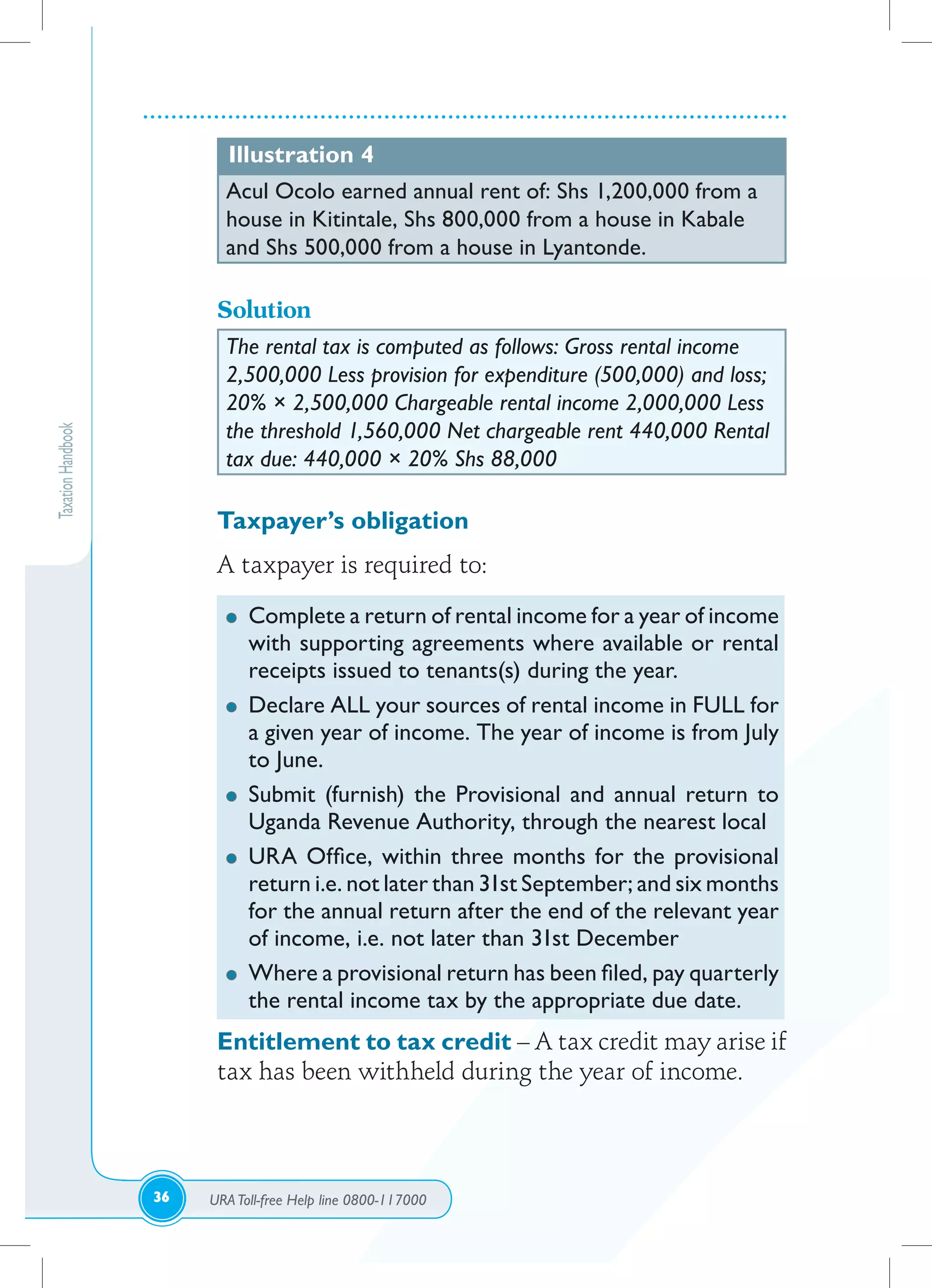 Ura taxation handbook | PDF