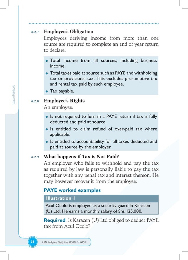 Ura taxation handbook | PDF | Personal Taxes | Personal Finance