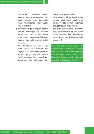 Perubahan dan adaptasi psikologis pada ibu hamil | PDF