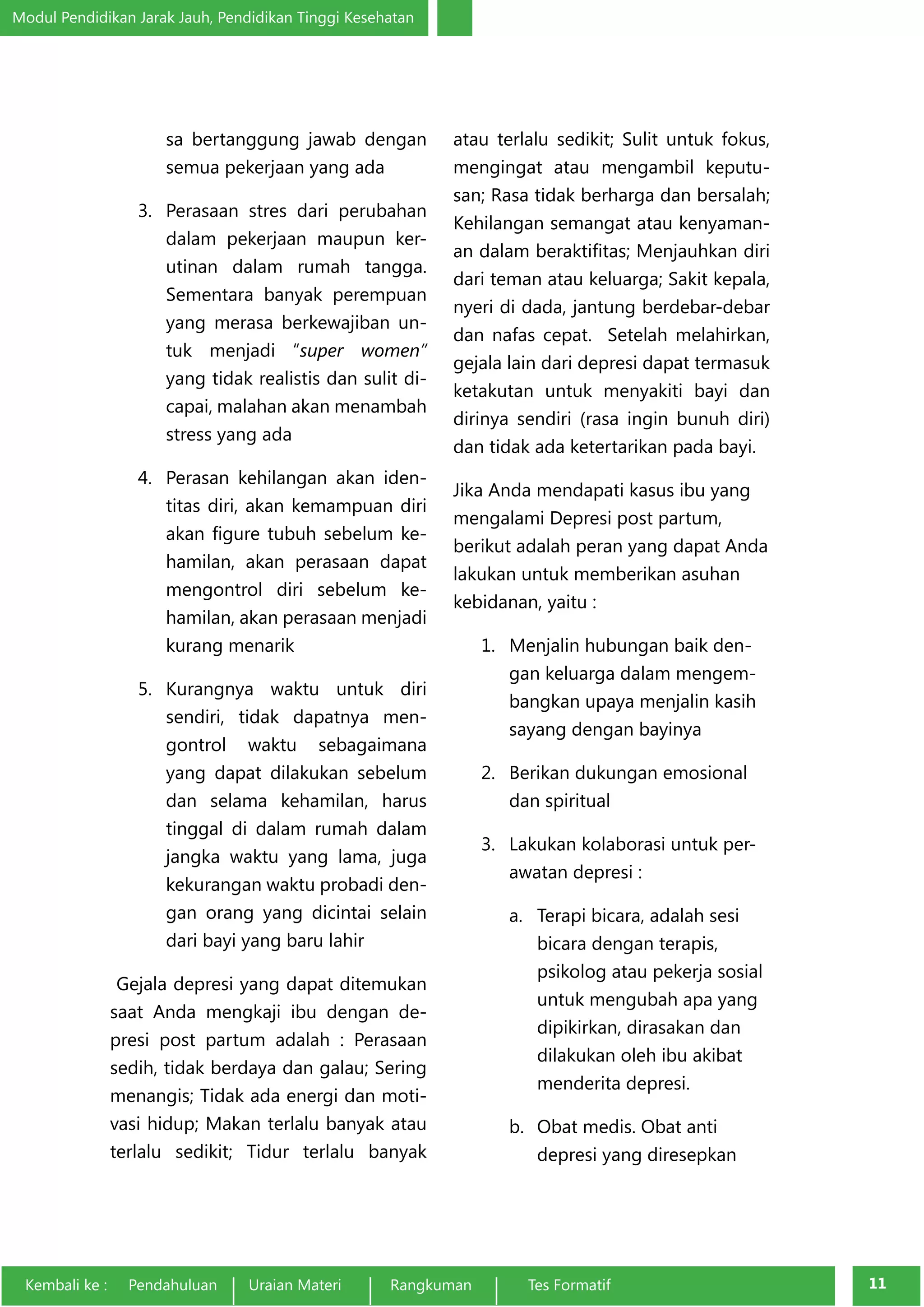 PERUBAHAN PSIKOLOGIS MASA NIFAS | PDF