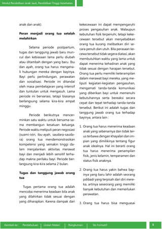 PERUBAHAN PSIKOLOGIS MASA NIFAS | PDF