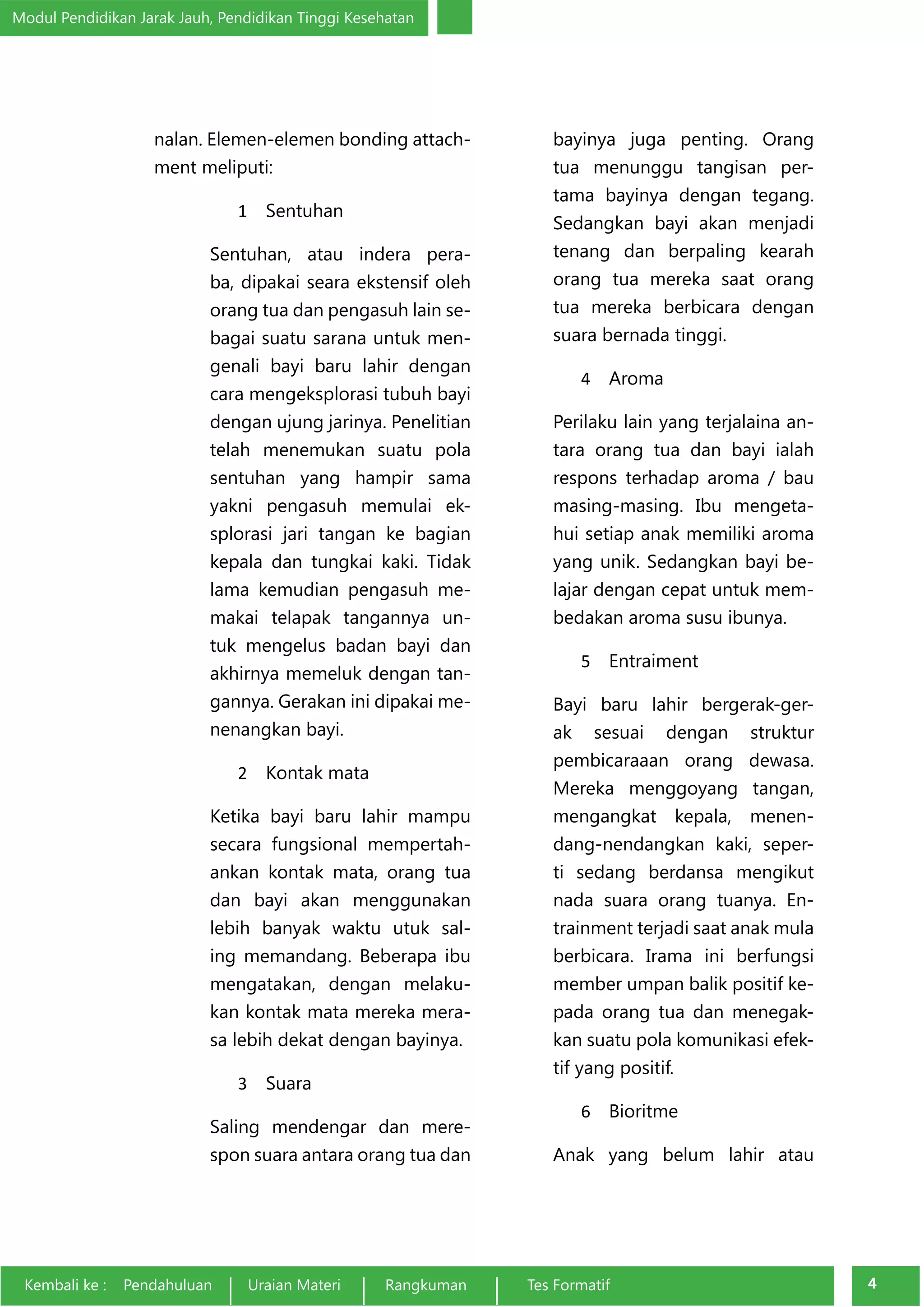 Respon Orang Tua Terhadap Bayi Baru Lahir | PDF