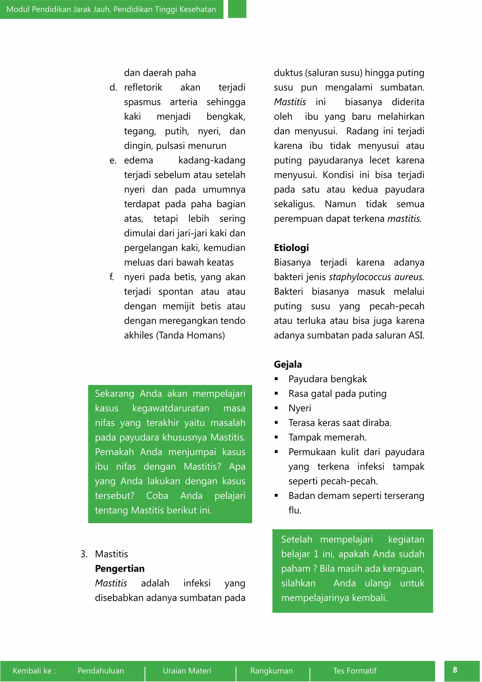 Kegawatdaruratan Masa Nifas | PDF