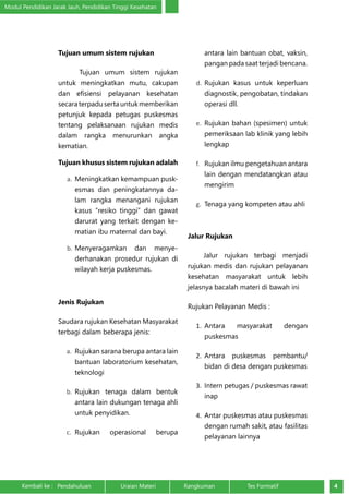 Konsep Sistem Rujukan | PDF