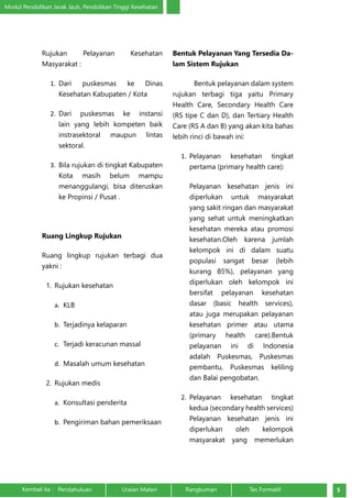 Konsep Sistem Rujukan | PDF