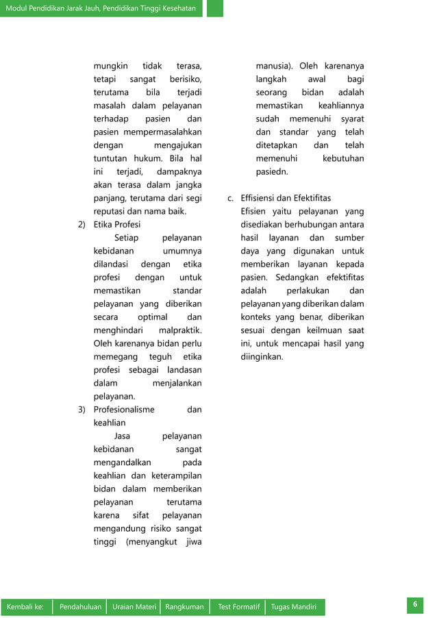 Indikator mutu pelayanan kebidanan | PDF