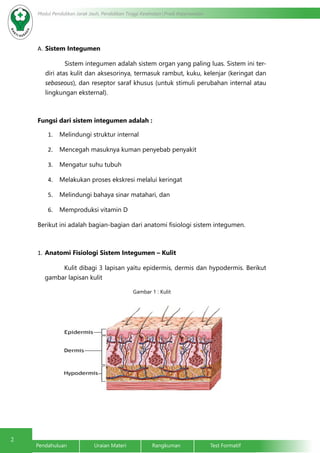 Sistem Integumen dan Muskuloskeletal | PDF