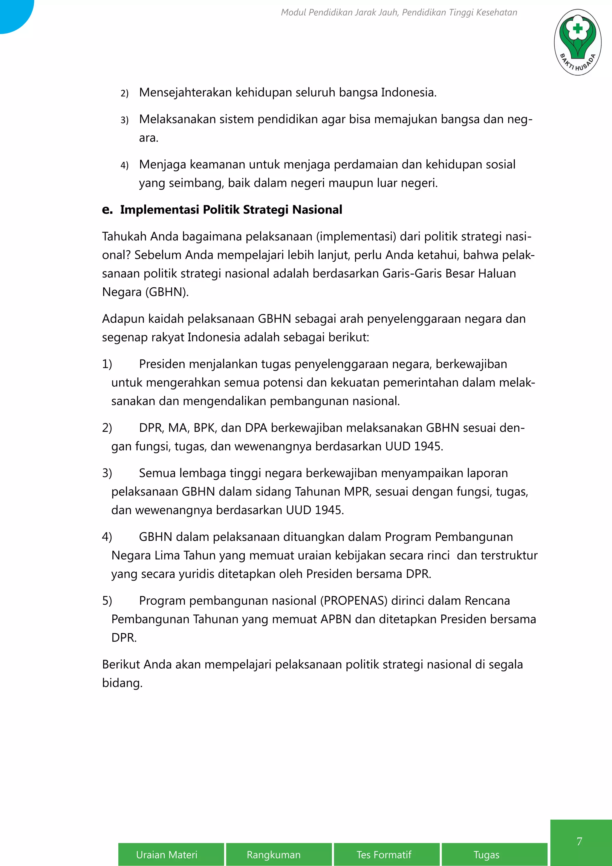 Politik Strategi Nasional | PDF