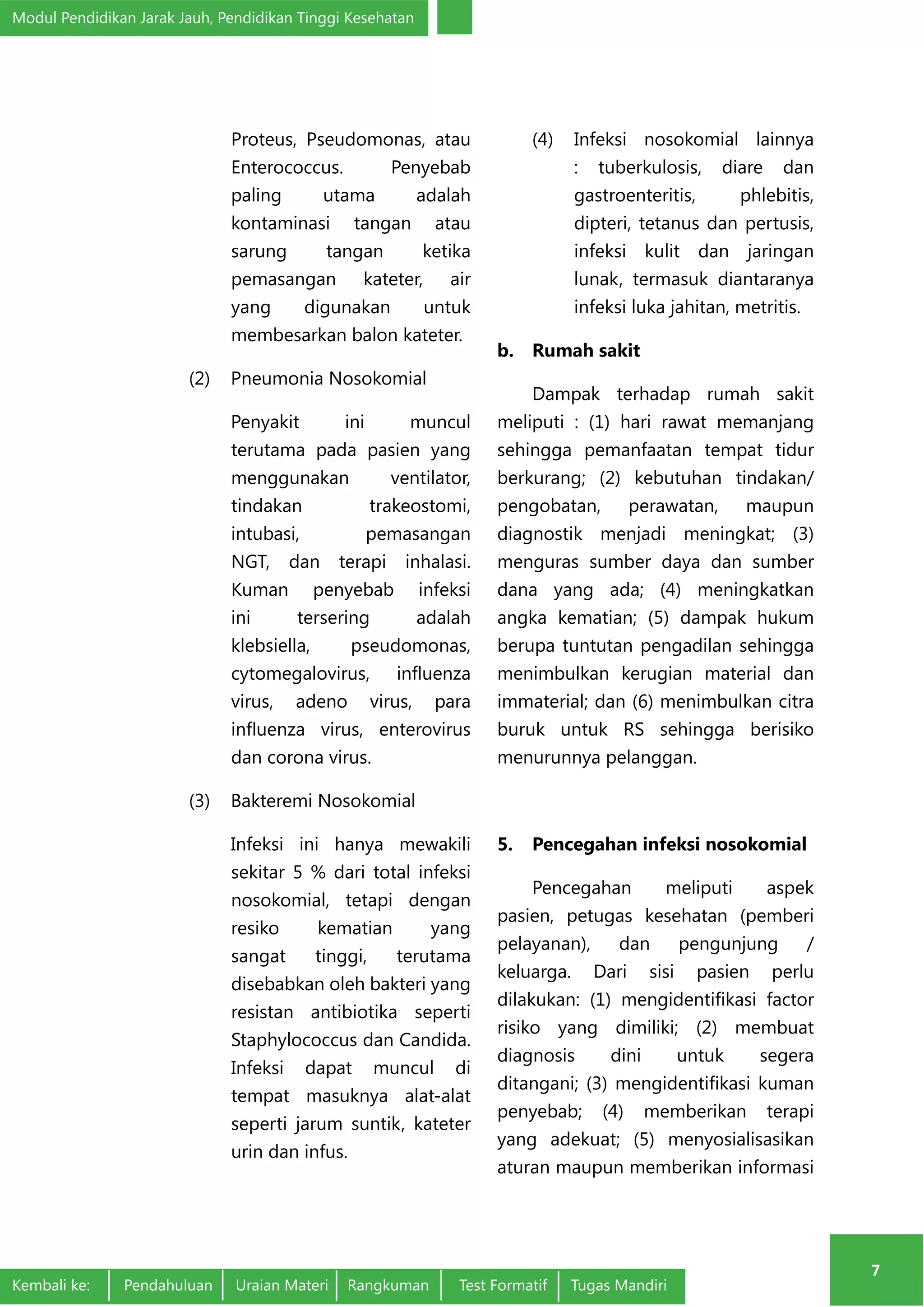 Infeksi Nosokomial atau Healthcare Associated Infections (HAIs) | PDF