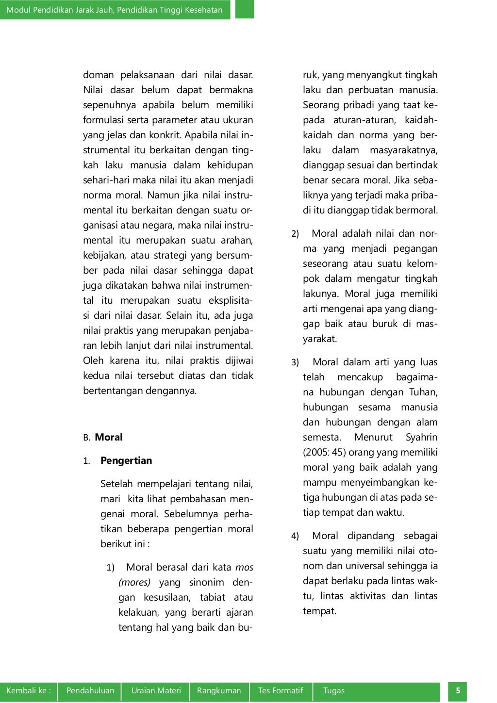 Konsep Nilai Dan Moral
