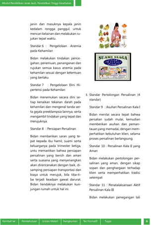 Standar Pelayanan Kebidanan | PDF