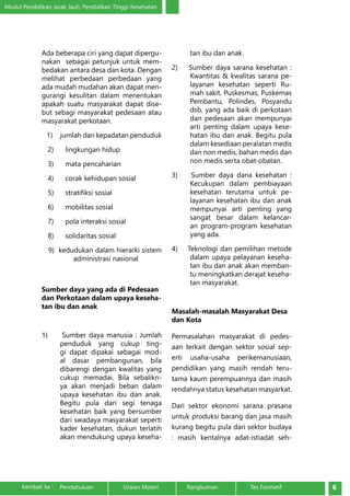 Masyarakat Pedesaan dan Perkotaan | PDF