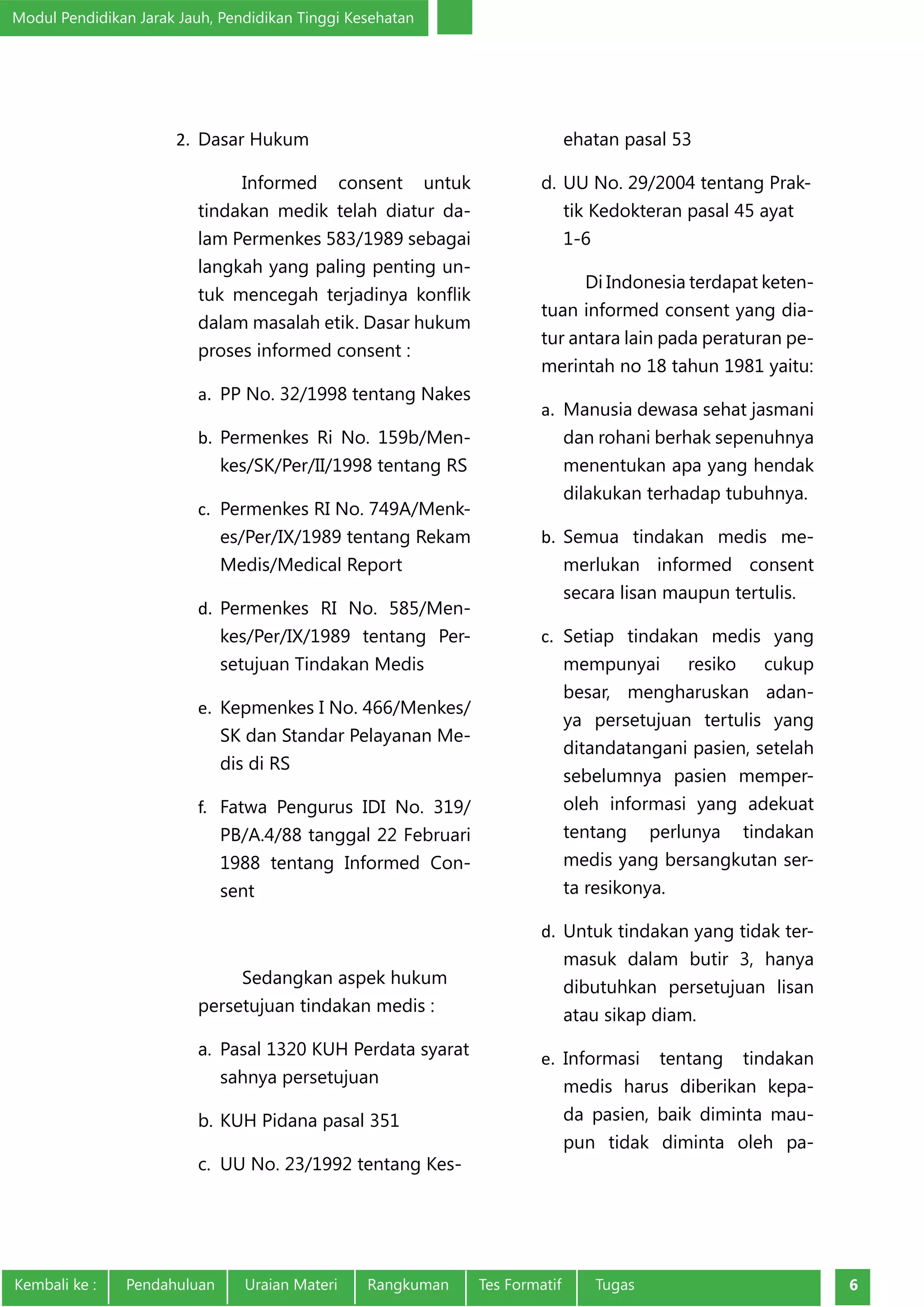 Informed Choice dan Informed Consent | PDF