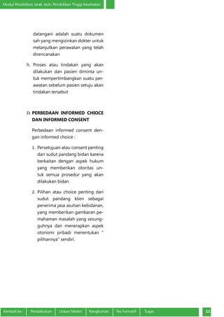 Informed Choice dan Informed Consent | PDF
