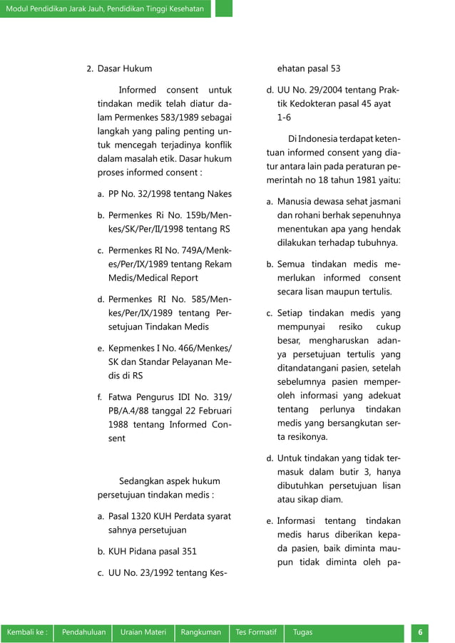 Informed Choice dan Informed Consent | PDF